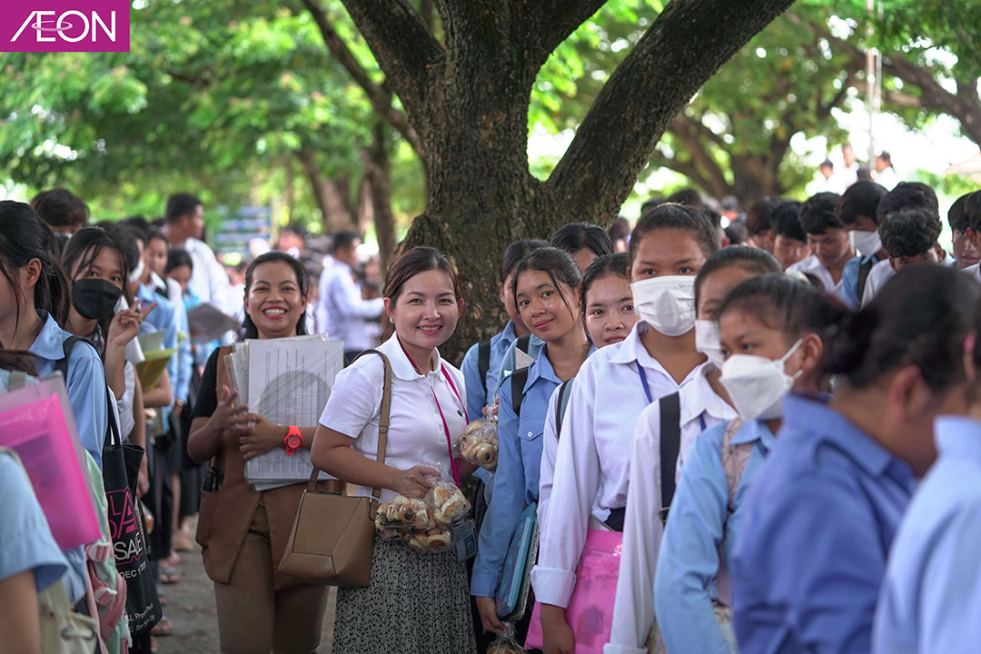 AEON Cambodia Co., Ltd. Visit to School Building and Tree Planting at ...